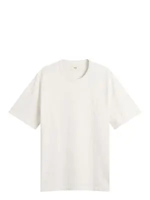 Folk Slub Embroidered T-shirt - Off White