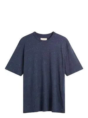 Folk Relaxed Assembly T-shirt - Navy Nep