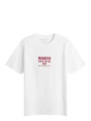 MAHARISHI Paper Cut Kirin T-shirt - White