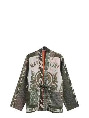 MAHARISHI Maha Dry Goods Kimono - Ecru/olive