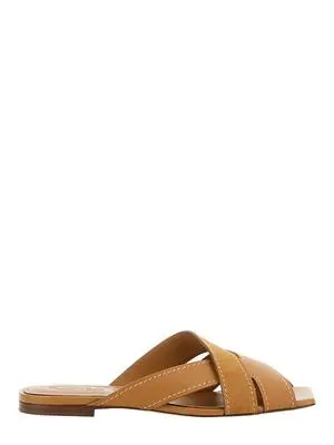 TOD'S Sandals In Smooth And Suede Leather - Brown