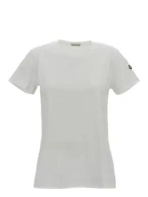 Moncler Crew-Neck T-Shirt Bianco