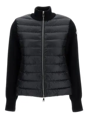 Moncler Knitted Hybrid Jacket - Black
