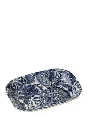 Ralph Lauren Faded Peony Trinket Tray - Indigo