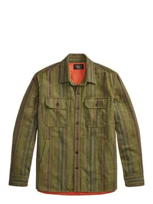 Ralph Lauren Brushed Twill Shirt Jacket - Green Multi