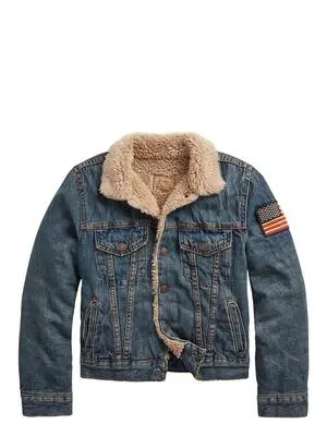 Ralph Lauren Teddy Fleece-lined Denim Trucker Jacket - Wills