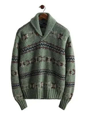 Ralph Lauren C. 1990 Hand-knit Sweater - Multi