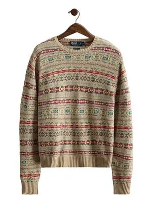 Ralph Lauren Cotton-cashmere Fair Isle Crewneck Sweater - Multi