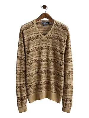 Ralph Lauren 1998 Fair Isle Sweater - Tan