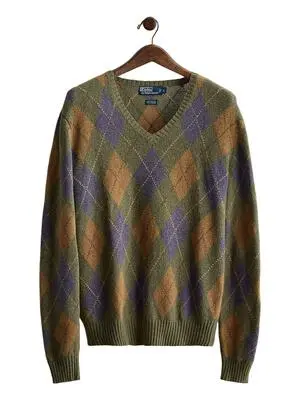 Ralph Lauren Argyle V-neck Sweater - Multi