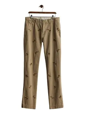 Ralph Lauren C. 2010 Embroidered Cotton Pants - Tan
