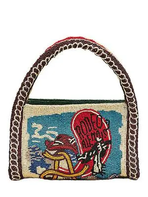 ALEMAIS Desert Beaded Mini Barrel Bag - Ace Beaded
