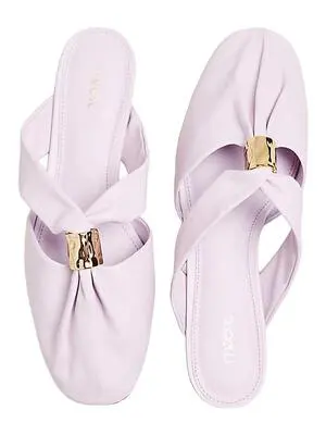 Maeve Hardware Closed-toe Sliders - Lilac