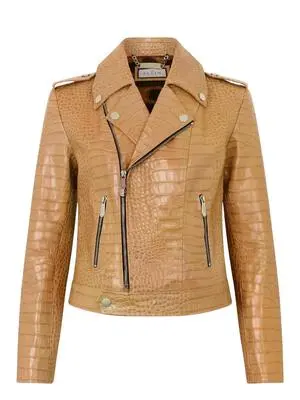 Philipp Plein Cocco Biker Jacket - Neutrals