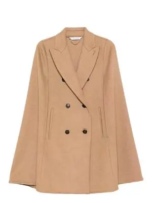 Max Mara Pordoi Double-breasted Cape - Brown