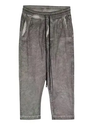 THOM KROM Cotton Cropped Trousers - Grey