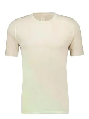 120% Lino Round-neck Short-sleeve T-shirt - Neutrals