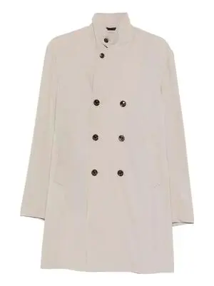 MONTECORE Double-breasted Trench Coat - Brown
