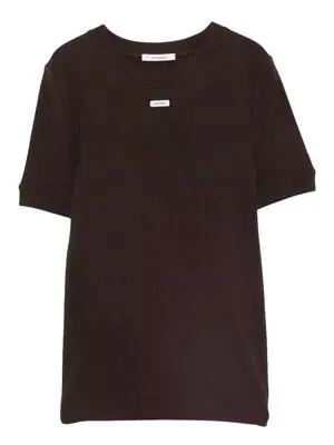 ENTIRE STUDIOS Logo-Label T-Shirt Brown
