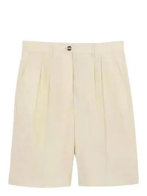 Eric Bompard Pleated Bermuda Shorts - Neutrals