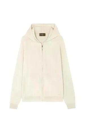 Eric Bompard Knitted Zip-up Hoodie - Neutrals