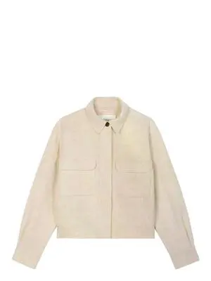 Eric Bompard Oversized Jacket With Patch Pockets - Neutrals