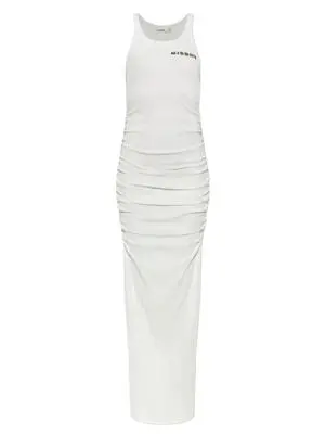 MISBHV Maxi Ruched Dress - Neutrals