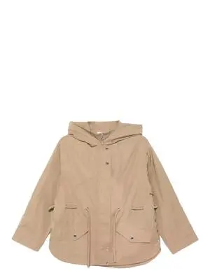 Ba&sh Hooded Jacket With Drawstring - Neutrals