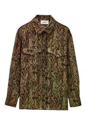 Ba&sh Tao Paisley-pattern Shirt - Green