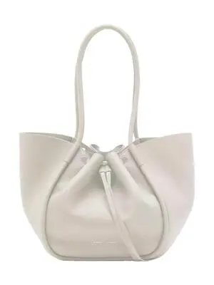 Proenza Schouler Large Ruched Tote Bag Neutrals