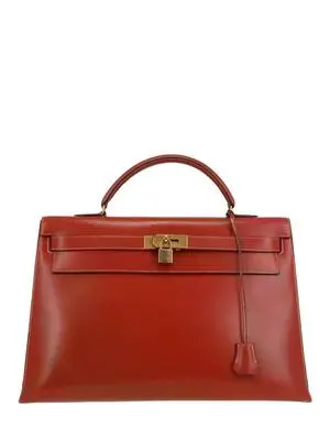 Hermès 1988 Kelly 40 Handbag - Red