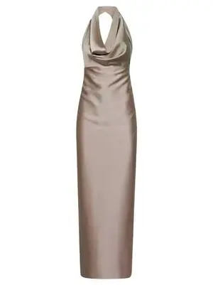 BLANCA VITA Halterneck Dress - Neutrals