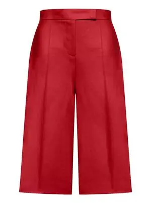 Max Mara Linen Tailored Shorts - Red