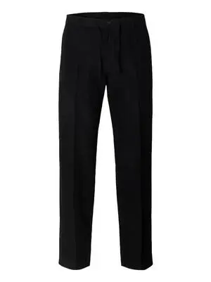 SELECTED 196 Belt-loops Trousers - Black