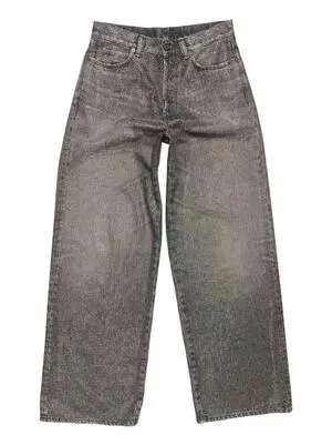 Acne Studios Patch Embellished Baggy Jeans - Grey