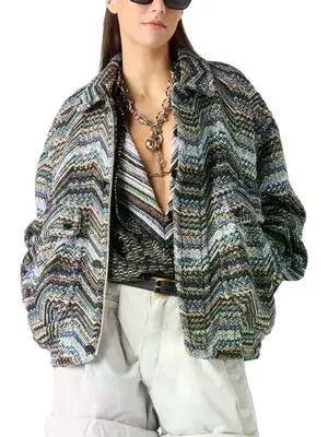 Missoni Zigzag-pattern Jacket - Black