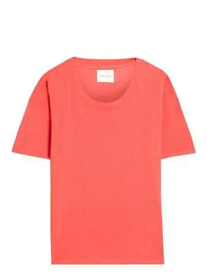Loulou De Saison Ezra Slub Jersey T-shirt - Tomato Red