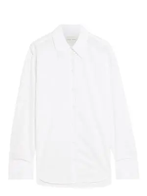 Loulou De Saison Alim Pinstriped Cotton-poplin Shirt - White