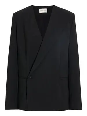 Loulou De Saison Nodo Double-breasted Blazer - Black