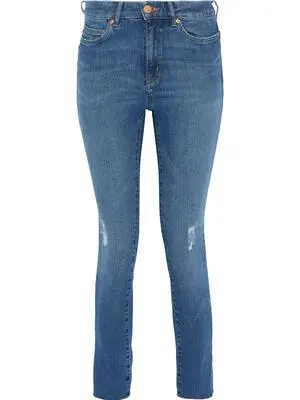 M.I.H JEANS High-rise Skinny Jeans - Mid Denim