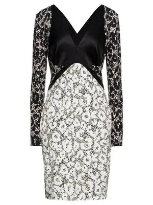 Roberto Cavalli Paneled Leopard-print Dress - Black