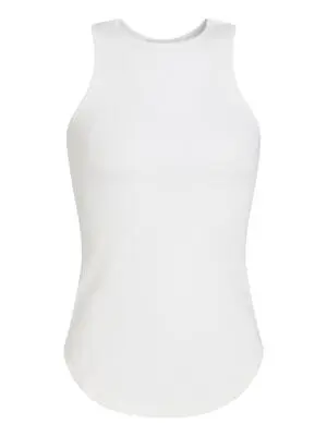 Zimmermann Ribbed Stretch-cotton Jersey Tank - White