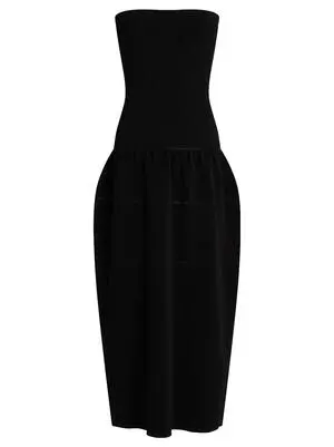 Zimmermann Strapless Knitted Midi Dress - Black