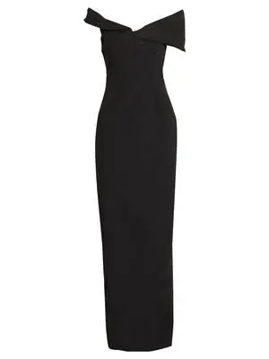 Rachel Gilbert Matteo Off-the-shoulder Gown - Black