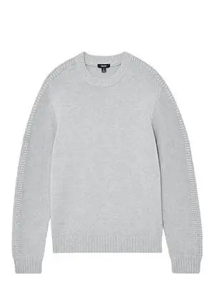 REISS Beech Knitted Wool-blend Jumper - Soft Grey