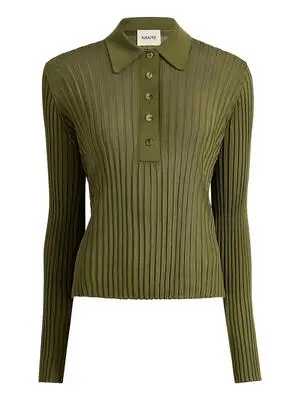 Khaite Vin Knit Top Olive