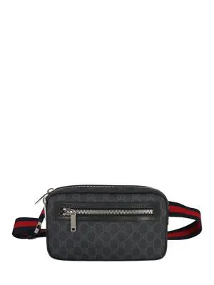 Gucci Gg Supreme Canvas Belt Bag - Black
