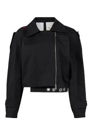 PCFG Cropped Waterproof Trenchcoat - Black