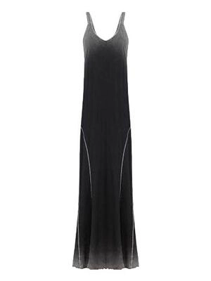 PCFG Acid Wash Maxi Dress - Black