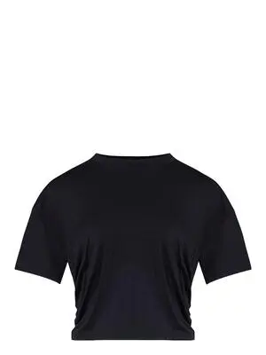 PCFG Cropped Draped T-Shirt Black